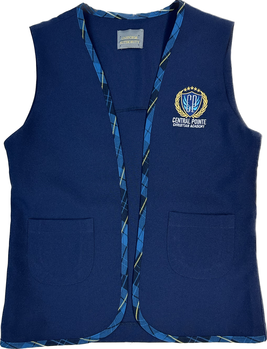 GIRLS NAVY VEST (6TH-8TH) – Olimac Uniforms