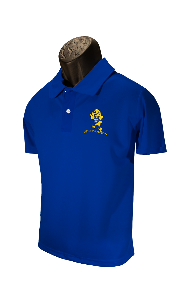 Wesleyan Royal Blue Polo – Olimac Uniforms